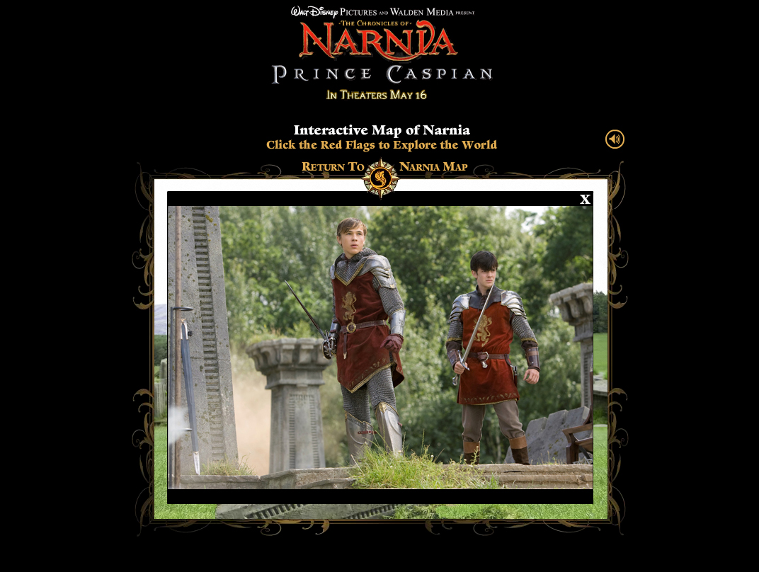 The Prince Caspian Interactive Map - NarniaWeb | Netflix's Narnia Movies