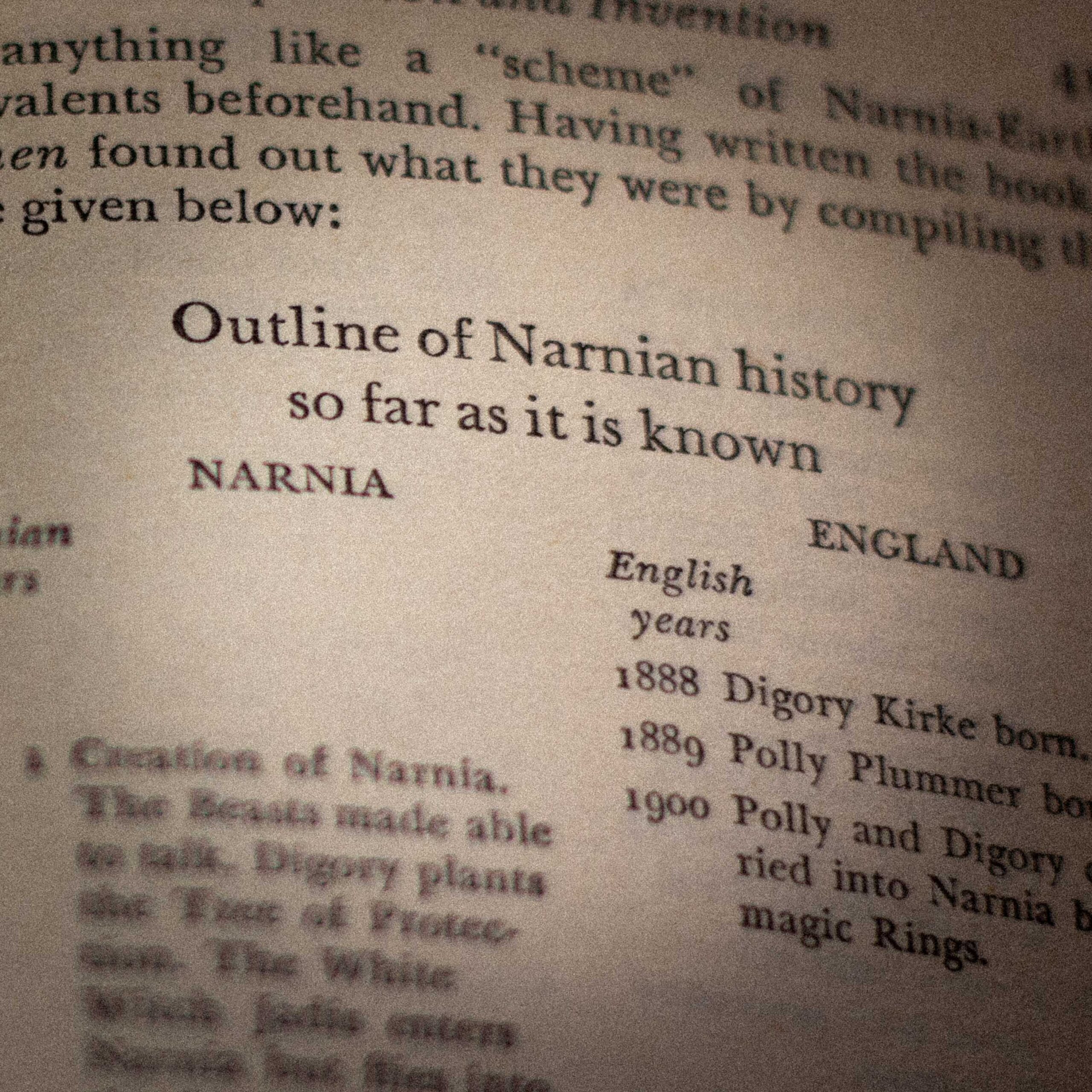 Narnia Timeline Learn The History Of Narnia C S