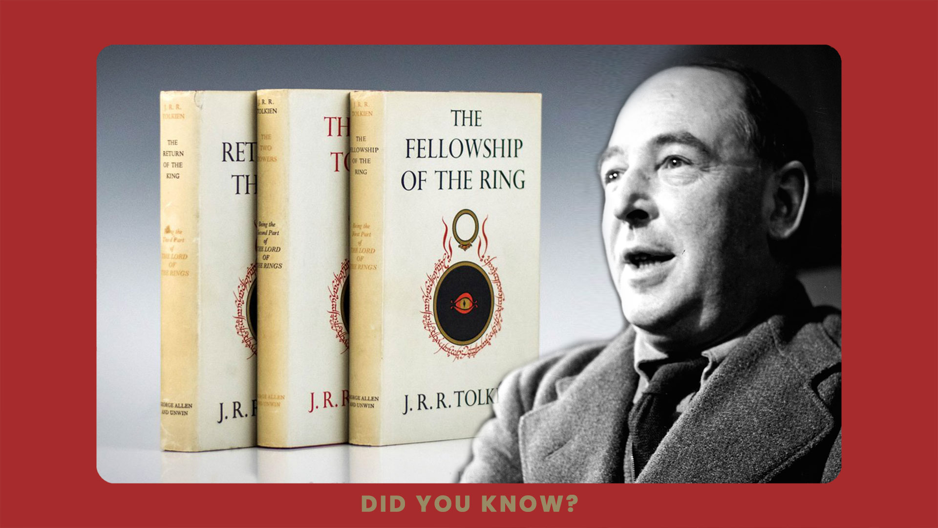 J.R.R. Tolkien Wrote The Lord of the Rings "to Keep C.S. Lewis Quiet ...